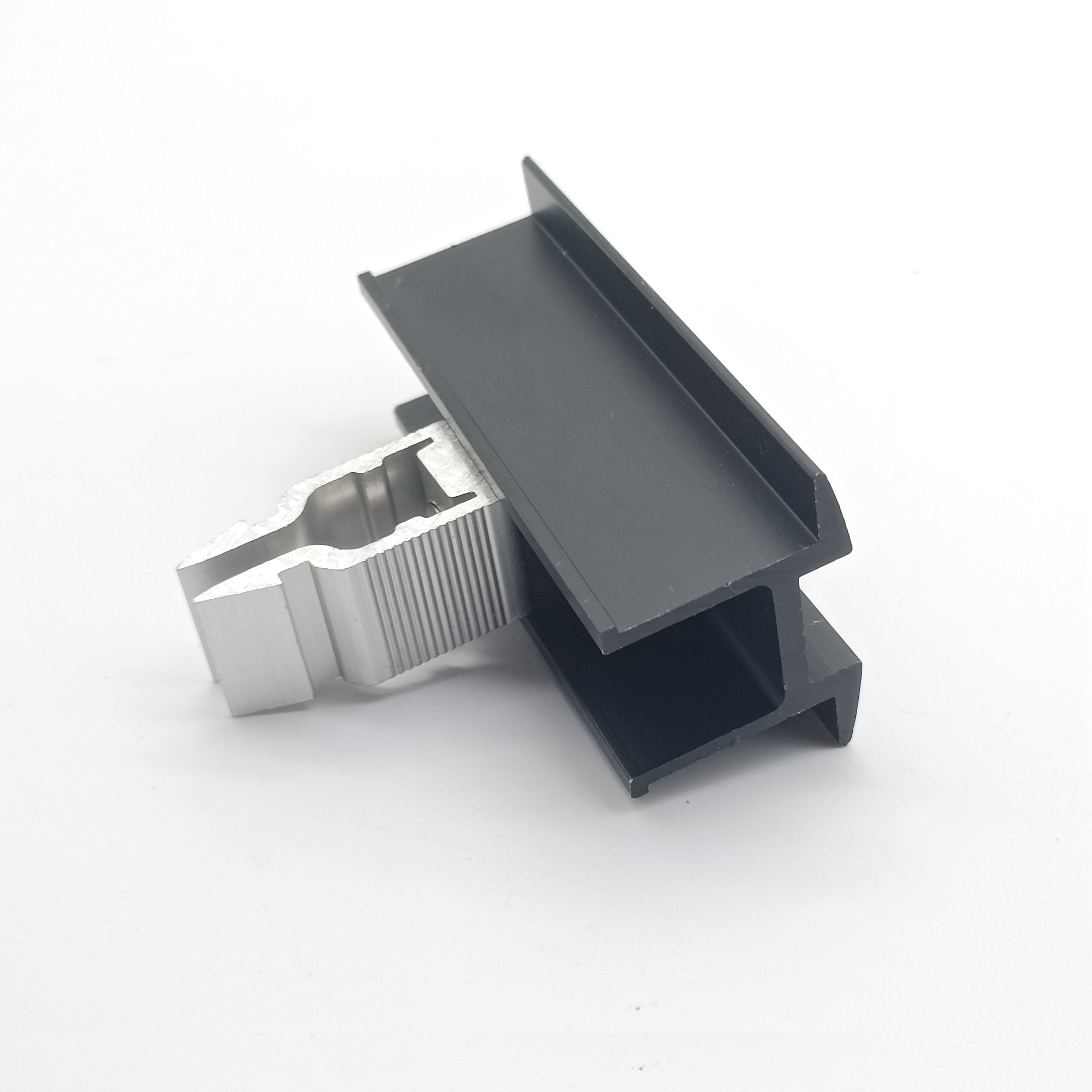 Black Aluminum Mid Clamp for Solar Roof Mounting System Solar Related ...